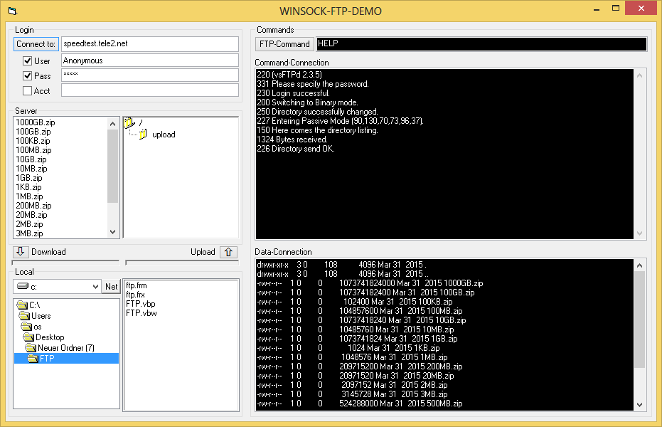 [RESOLVED] FTP Upload-VBForums